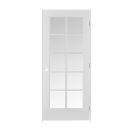 Codel Doors 30" x 80" x 1-3/8" Primed 10-Lite with Clear Tempered Glass ...